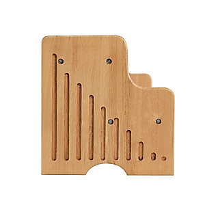 CONSDAN Step Stool, USA Grown Solid Hardwood Oak, Wooden Step Stool for Adults Kids Seniors, Bathroom Kitchen Toilet Living Room Bedroom Helper Stool (Natural Oak)