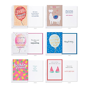 American Greetings Deluxe Birthday Card Assortment, Bright & Cheerful (40-Count)