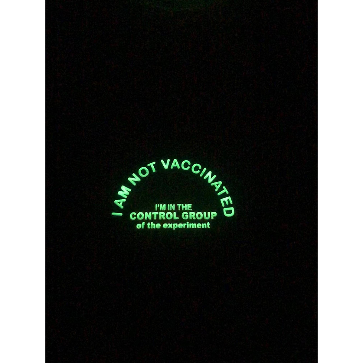 TUFF Glow in The Dark 3D PVC Patch, 2.5 Inch No Vax PVC Patch with Hook and Loop Fastener, Well Made Hook Backed Morale Patches, Perfect to Apply to Any Loop Surface