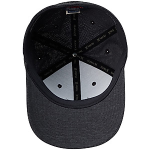 Hurley Men’s Hat – Phantom Flexfit Fitted Baseball Cap, Size Small-Medium, Black