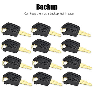 Tecreddy Cat Keys for Caterpillar Heavy Equipment Part #5P8500, 6-Pack
