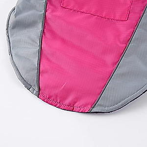 Winter Dog Clothes for Large Dogs Girl Reflective Adjustable Pet Jackets Winter Hook&Loop Large Cotton Pet Clothing Female Dog Sweater for Large Breed