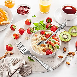 30 Pieces Kids Silverware Set Stainless Steel Toddler Utensils Flatware Set Toddler Silverware 15 x Kids Forks 15 x Kids Spoons Stainless Steel Kids Spoons and Forks Set