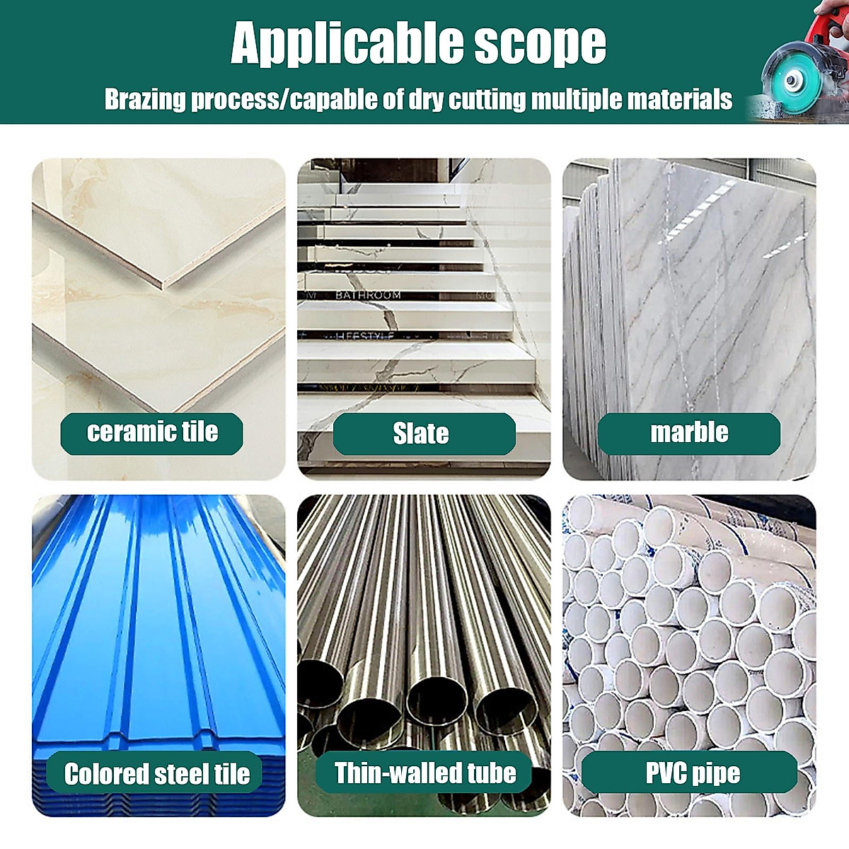 Indestructible Disc for Grinder Composite Multifunctional Cutting Saw Blade Ultra-Thin Diamond Circular Saw Blade for Angle Grinder(3 PCS)