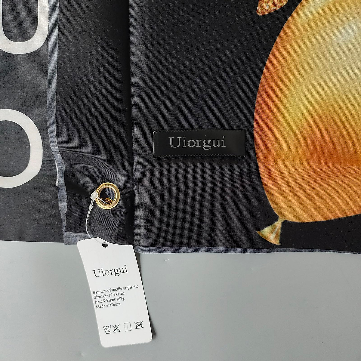 40th Birthday Banner Backdrop Decorations for Men Women, Black Gold Happy 40th Birthday Background Party Supplies, Happy 40th Anniversary Photo Props Decor for Outdoor Indoor