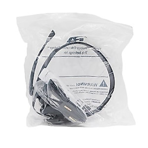 Cyber Acoustics Stereo Headset (AC-204), 3.5mm Stereo & Y-Adapter, Home, K12 School Classroom and Education