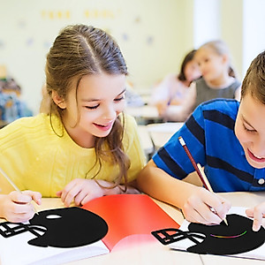 Syhood 64 Pcs Football Scratch Paper Crafts Kit Football Helmet Scratch Cards Ornaments with Wooden Stylus and Ribbons for Adults Crafts Painting Party Supplies