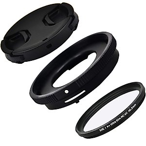 Lens Kit for Olympus Tough TG-7 TG-6 TG-5 TG-4 TG-3 TG-2 TG-1, Conversion Lens Adapter + 40.5mm UV Filter + Lens Cap, Replaces Olympus CLA-T01 Lens Adapter Converter