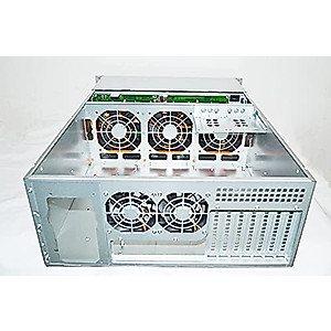 RROYJJ 4U Rackmount Server Case Chassis with 24 Hot-Swappable SATA/SAS Drive Bays