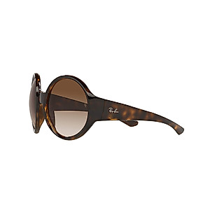 Ray-Ban Rb4345 Round Sunglasses, Havana/Brown Gradient Dark Brown, 58 mm