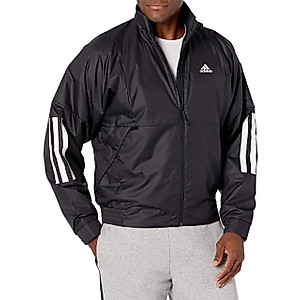 adidas Outdoor mens Back to School Light Jacket Black/White Small