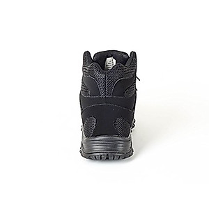 MT. EMEY 9315 Lady's Athletic Comfort Walking Lace High Top Shoes Black