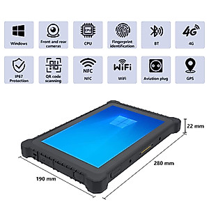 Own Research and Development Tablet for Industrial，Windows11 Ram 4or8&ROM 128or256，Portable for Industrial and Outdoor，can be Customized