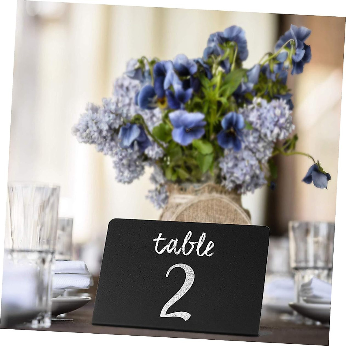 Ciieeo 4pcs Mini Blackboard Easel Wedding Party Chalkboard Double Sided Chalkboard Wedding Display Blackboard Mini Chalkboard Acrylic Blackboard Writing Board Small Blackboard Household