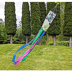 Madrona Brands Butterfly Windsock | Durable Outdoor Hanging Decoration | Yard, Garden, Patio, Lawn and More | 60 Inch