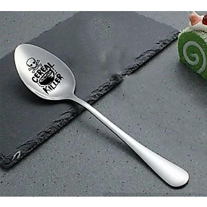 2PCS Funny Cereal Killer Spoon -Unique Birthday Gift - Boyfriend - Teenager - Husband - Friends-Stainless Steel Spoon Cereal and Coffee Christmas Gift