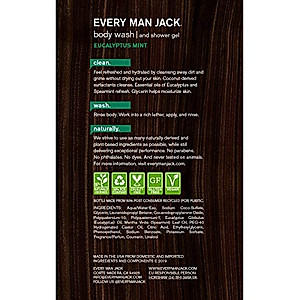 Every Man Jack Body Wash, Eucalyptus Mint, 33.8-ounce