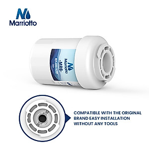 MARRIOTTO Smart Water Filters for Refrigerators NSF 42 Certified Cartridges Compatible with MWF, MWFA, MWFP, GWF, GWFA, 46-9991, HDX FMG-1, WFC1201, 1 Pack