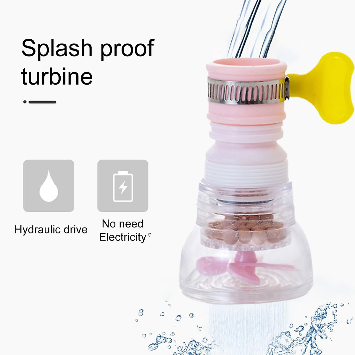 Faucet Filter 360 Degree Rotation Removable Splash-Proof Sturdy Sink Water Tap Nozzle Filter Kitchen Supplies Valentine's Day/Mother's Day/Wedding/Anniversary/Party/Christmas/Birthday Gifts (Green B)