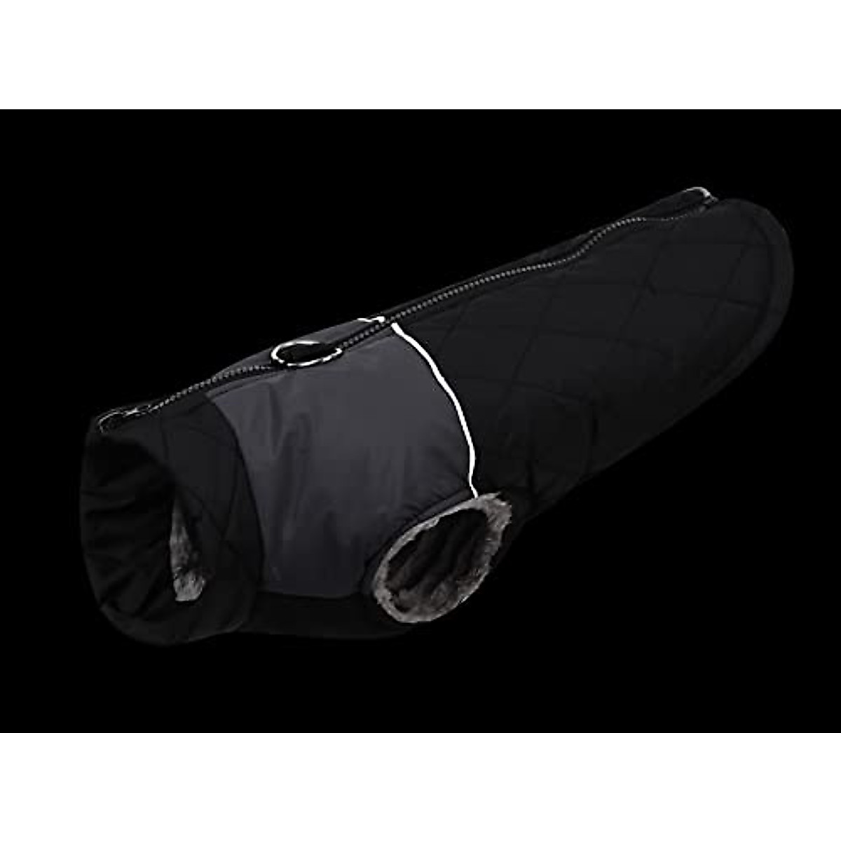 Tineer Dog Winter Jacket Vest for Small Medium Large Dogs, Fleece Lining Warm Coat Waterproof Pet Dog Clothes for Cold Weather (XS, Black)