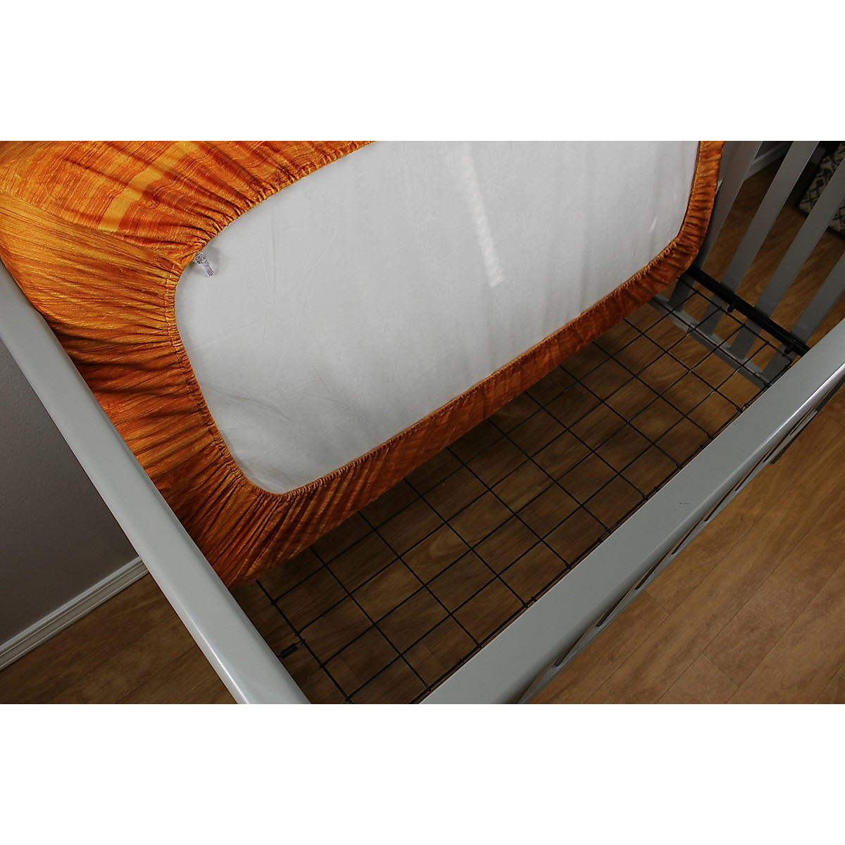 Dear Baby Gear Deluxe Crib Sheet Sports Collection Minky Fitted Crib Sheet, Basketball Court, 52 X 28 X 10 Inches