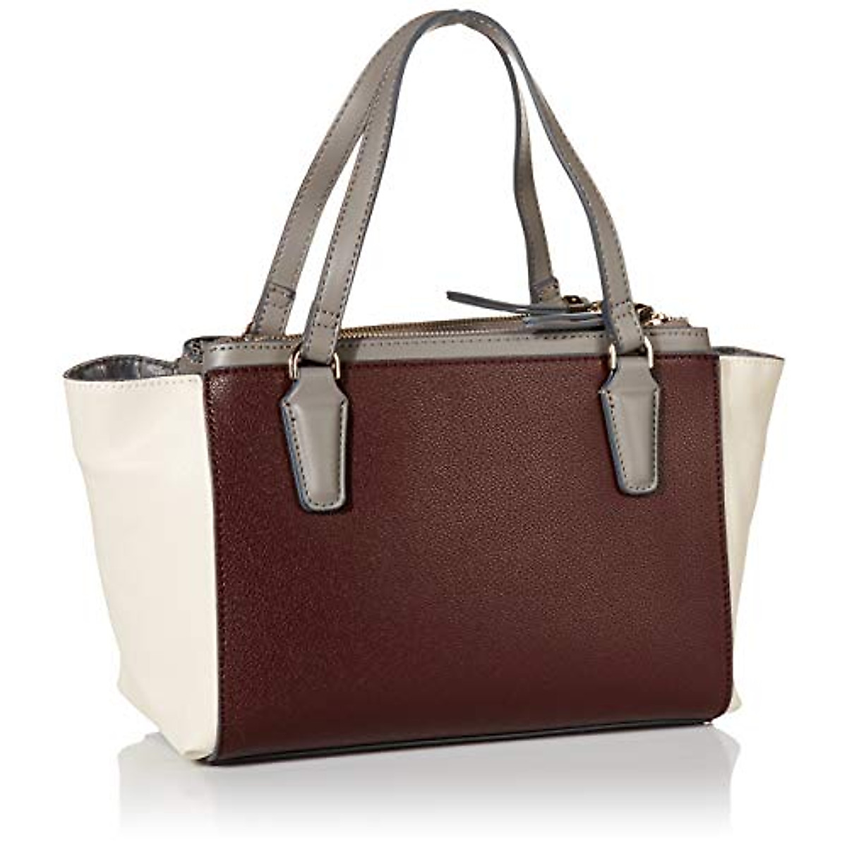 Fiorelli Double Top Zip Satchel, Oxblood Mix