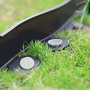 EISENSP 10-inch Spiral Metal Landscape Edging Stakes - Galvanized and Rustproof - 30pcs Round Anchoring Staples for Paver Edging, Artificial Turf, Garden Landscape and More, Bright Spike Timber Nail