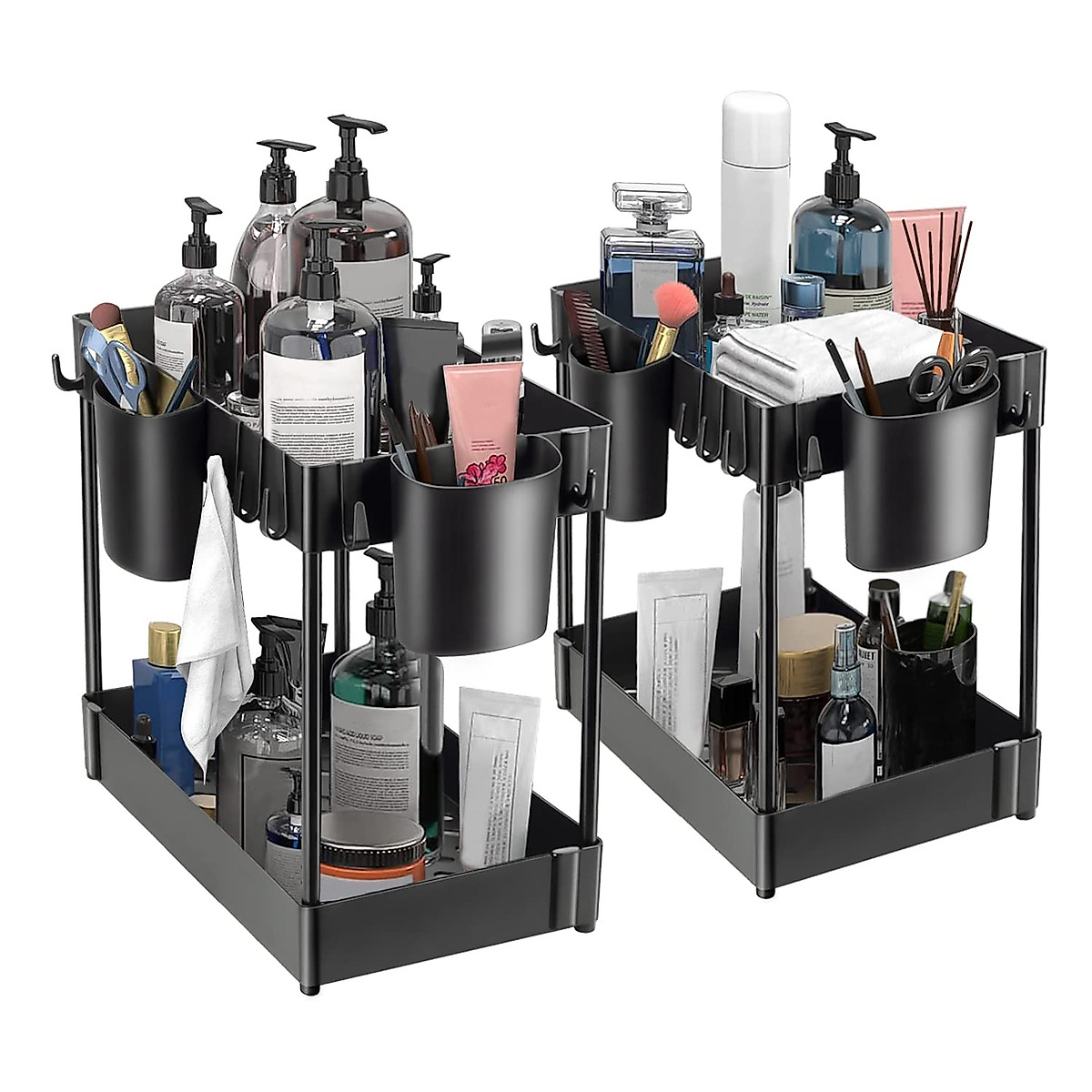 Fegat Under Sink Organizer,Bathroom Organizer Shelf Holder,Under Kitchen Sink Storage, 2-Tier Cabinet,Under Cabinet Storage for Kitchen, Bathroom, Countertop, Office For Home organization