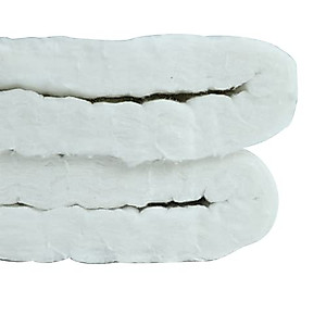 BACLAUGH 1"x24"x72",2400F Ceramic Fiber Fireproof Insulation Blanket, Applicable to Furnace, forging, kiln and Stove