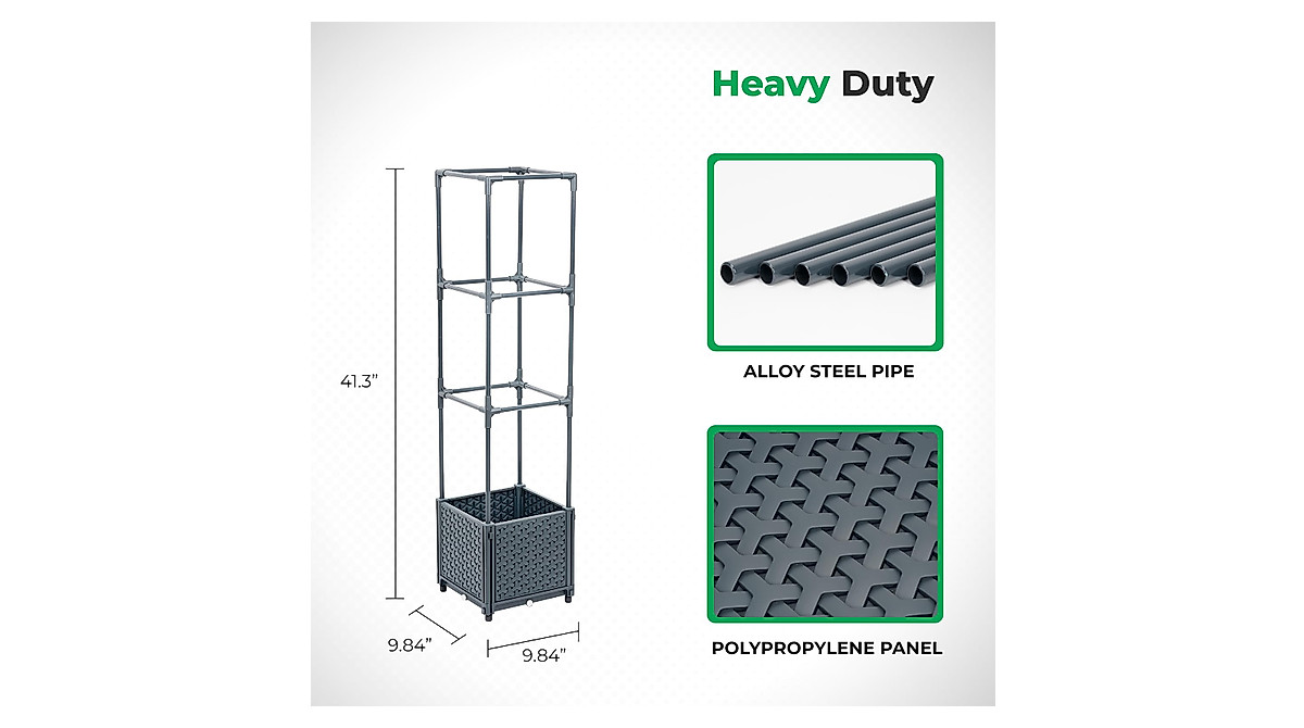 KOBAZ Raised Garden Bed - Ideal for Climbing Veggies