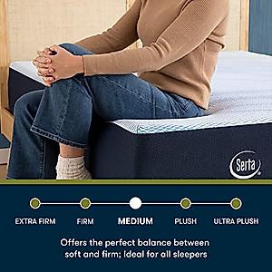Serta - iComfortECO F10 Medium 12" Twin XL Smooth Top Memory Foam Mattress, Cooling, Pressure Relief, Utilizing Recycled and Plant-based Material, 100 Night Trial, CertiPUR-US Certified