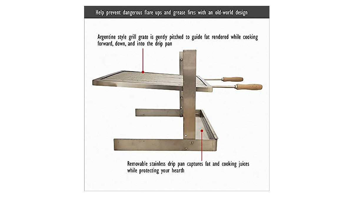 SpitJack Portable Camping Grill - Adjustable Outdoor Cooking