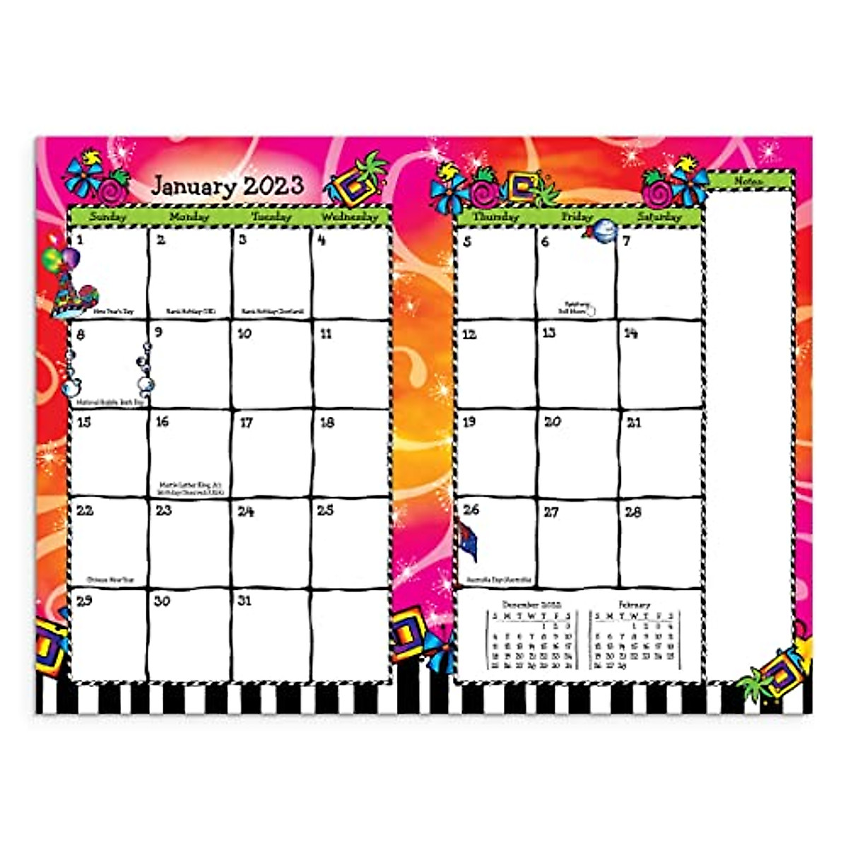 2023 Weekly & Monthly Planner “My Wonderful, Wacky Plans for a Life Worth Truly Loving!” 8 x 6 in. Spiral-Bound Date Book for Her by Suzy Toronto with Motivational Messages—from Blue Mountain Arts