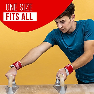 Reisport Gymnastic Wrist Support, Unisex One Size Wrist Support for Pull-up, Premium Leather Wrist Protection, Wrist Support with Hook & Loop Closure, Wrist Wraps for Weightlifting, Strength Training