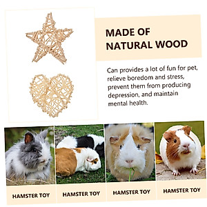 ABOOFAN 24 Pcs Pet Teething Takraw Ball Small Pet Chew Toy Hamster Toy Guinea Pig Boredom Breaker Exercise Teeth Care Toy Hamster Chew Toy Budgie Chew Toys Rabbit Rattan Hamster Supplies