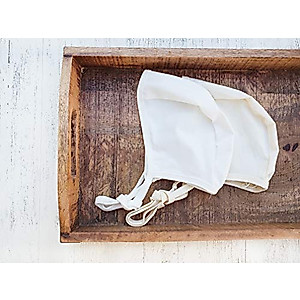 Mali Wear Newborn Baby Cotton Hospital Hat Bonnet Infant Soft Stretchy White Cotton Knit Hat Unisex Natural Baby (2pk White + Ivory, Newborn)