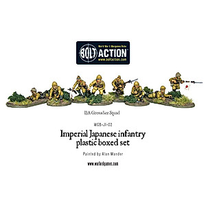 Wargames Delivered Bolt Action Miniatures - Japanese Infantry Troop Set, World War 2 Miniatures, Action Figures 28mm Scale Army Men for Miniature Wargame by Warlord Games