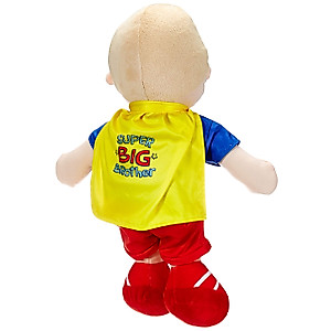 Big Brother Set for Little Boys and Toddlers, Super Big Brother Doll with Cape and I am a Big Brother Book by Carolyn Church Bundle with Gift Tag (Super Brother / Church / Gift Tag)