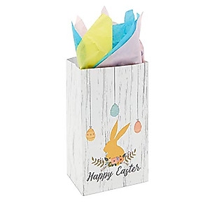 BLUE PANDA Rustic Spring Gift Bags for Easter Party Favors, Goody Bags for Kids (36 Pack)