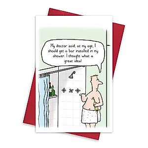 Ulbeelol Funny Father's Day Card for Dad, Birthday Card for Dad Husband, Cute Winebibber Card, 60th Birthday Card, 50th 70th Bday Card