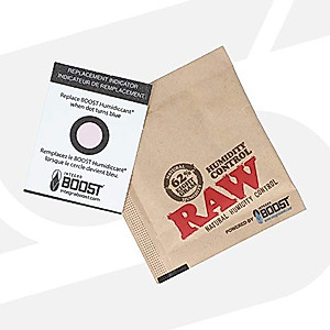 RAW X Integra 8GM 62% Humidity Packs | 62% RH Humidity Control | Keep Your Cigars or Prerolled Cigarettes Fresh | 60 Total Humidifying Packs