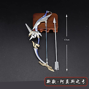 Genshin Impact Merch Box - Including Doll, Pillowcase, Hanging Picture, Acrylic Stand, Amulet, Keychain, Bell Pendant, 2 Brooch,30 Lomo card, 50 Sticker (Tartaglia), 25cmx20cmx7cm (BOX-YS001)