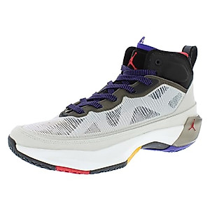 Nike Kid's Air Jordan XXXVII (GS) Basketball Shoe (Light Bone/Black/Dark Concord/Fire Red, us_Footwear_Size_System, Big_Kid, Numeric, Medium, Numeric_6)