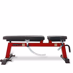 CAP Barbell Deluxe Utility Weight Bench, Red (FM-CS804DX-RD)