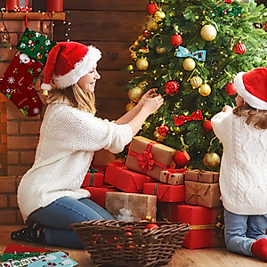 16 Pieces Christmas Fabric Fat Quarters Bundle Christmas Patterned Cotton Fabric Santa Claus Snowman Christmas Tree Print Quilting Fabric Cloth for Christmas Sewing Patchwork DIY Yard (10 x 10 Inch)