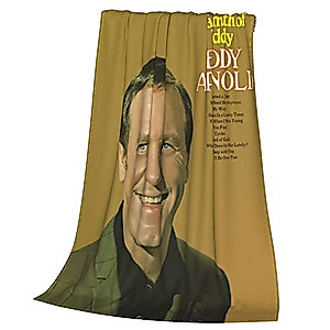 Flannel Blanket Eddy Arnold Soft Lightweight Throw Blanket Warm Durable Sofa Couch Decor Beding 50"X40"