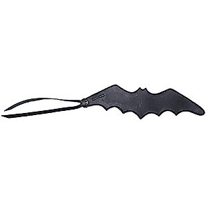 Hide & Drink, Bat Bookmark Leather/Superhero/Comics/Bookworm Gifts/Book Lovers/Accessories, Handmade Includes 101 Year Warranty :: Charcoal Black