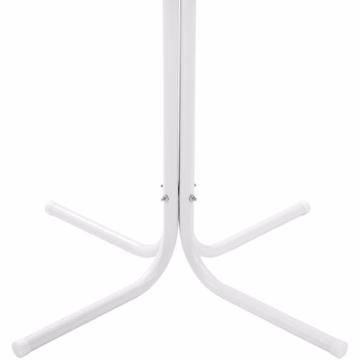 Crosley Furniture Tulip 3-Piece Outdoor Bistro Set, Vintage Retro Metal Patio Table and Chairs for Dining, Lavender Gloss/White Satin