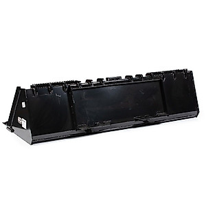 Titan Attachments 84" HD Skid Steer Dirt Bucket with Bolt-On Teeth, Rated 3,200 LB, Universal Quick Tach