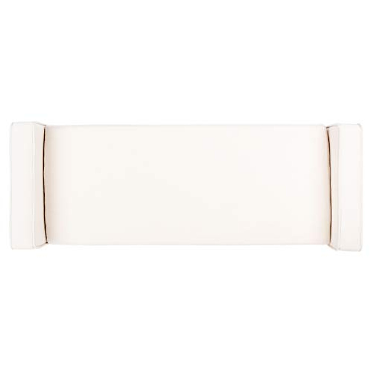 Safavieh Home Henri 49-inch Mid-Century Light Beige and Walnut Bench